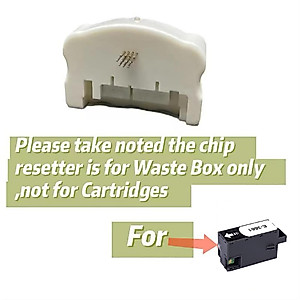 T3661 Maintenance Ink Tank Chip Resetter for Epson XP-15000 XP-6000 XP-6100 XP-6001 XP-6005 XP-8500 XP-8600 XP-970 XP-15050 Waste Box, white