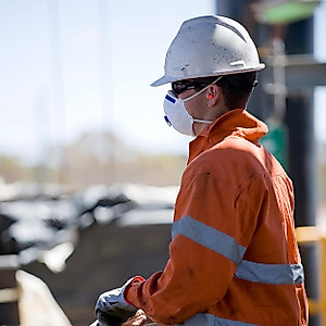 Dräger X-plore 1350 V N95 Particulate Respirator with Exhalation Valve, 10 Pack, Size S/M, NIOSH-Certified, Disposable Dust Mask, Adjustable Head Harness, Low Breathing Resistance