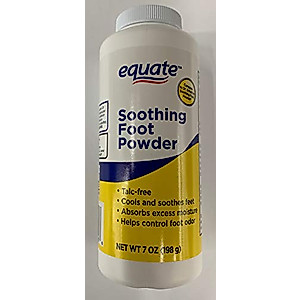 Equate Soothing Foot Powder 198g / 7-Ounce Shaker Bottle 1 Pack
