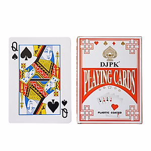 Yuanhe Jumbo Large Playing Cards - Giant Deck of Cards Oversized Full Deck Huge Poker for Casino Party Decorations, 5x7 inch