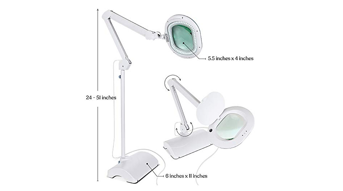 Brightech LightView Pro: 2-in-1 Magnifying Lamp