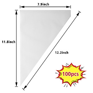 Piping Bags,100pcs 12 Inch Anti Burst Disposable Cake Decorating Bags,Non-Slip Pastry Bags-Ideal for Cakes,Cream Frosting and Cookie Decorating