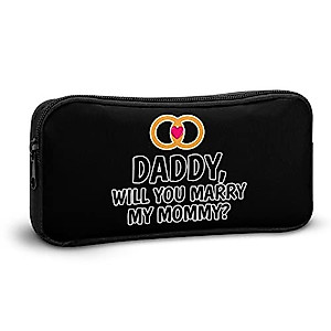 Daddy Marry My Mommy Pencil Case Pencil Pouch Coin Pouch Cosmetic Bag Office Stationery Organizer