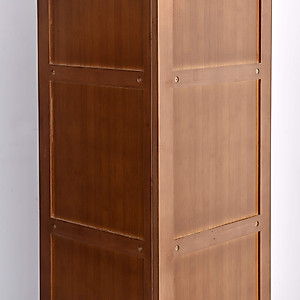 BALANBO Industrial 4-Bookcase Cube Bookshelf for Home Office and Living Room Decoration