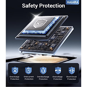 HAIARA for Magsafe Battery Pack, 10000mAh Magnetic Portable Charger with USB C Cable 20W PD Fast Charging, Slim & Lightweight Wireless Power Bank for iPhone 16/15/14/13/12 Series - Sky Grey