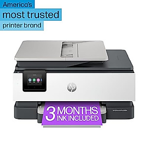 HP OfficeJet Pro 8135e Wireless All-in-One Color Inkjet Printer, Print, Scan, Copy, Fax, ADF, Duplex Printing, Best-for-Home Office, 3 Months of Instant Ink included (40Q35A)