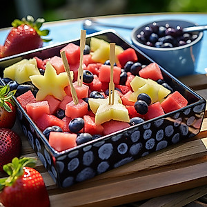 BambooMN Premium 3.5" Bamboo Mini Cocktail Tasting Forks Fruit Picks Party Supplies, 2000 Pieces