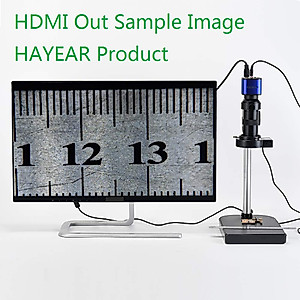 HAYEAR 16MP 1080P HDMI Digital Microscope Camera Set 8X-100X Magnification Zoom Lens 40LED Adjust Illumination Stereo Bracket Platform