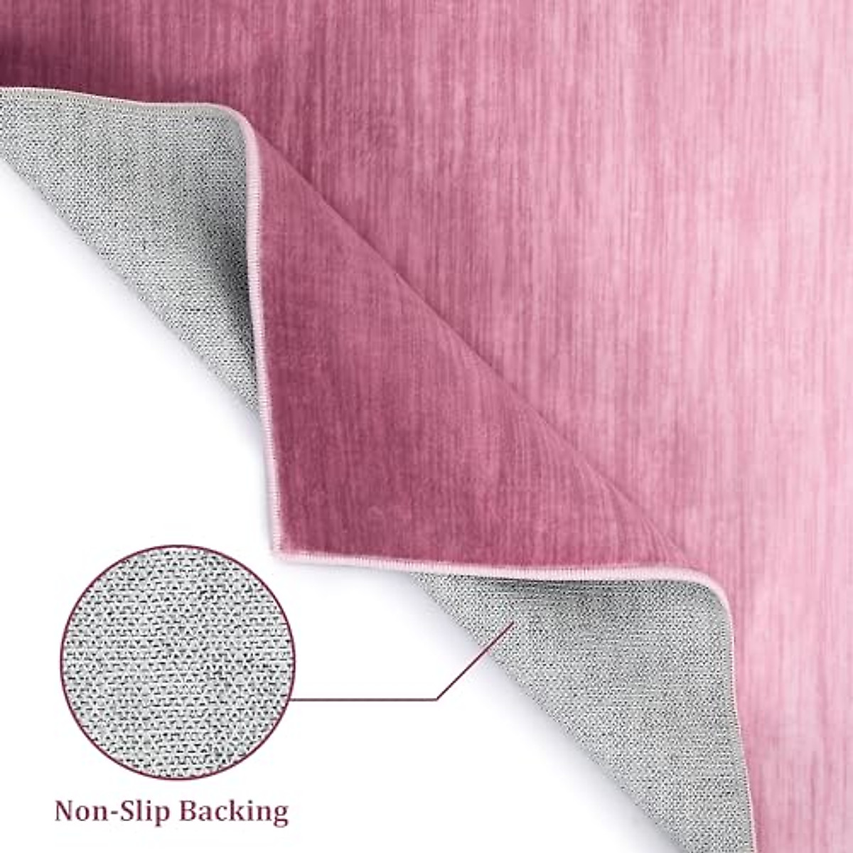 ROYHOME 9x12 Living Room Area Rug Modern Ombre Area Rug Non-Slip Washable Indoor Area Rug Contemporary Area Rug Large Floor Carpet for Bedroom Nursery, Pink
