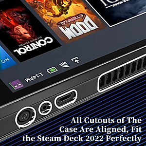 Protective Case for Steam Deck, Mooroer Steam Deck Clear Case, TPU Soft Steam Deck Cover Case with Full Protection, Steam Deck Accessories Stylish