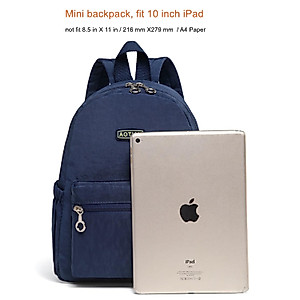 AOTIAN Mini Lightweight Backpack Durable Travel Hiking Women and Girls Small Daypack, 7 Liters Blue