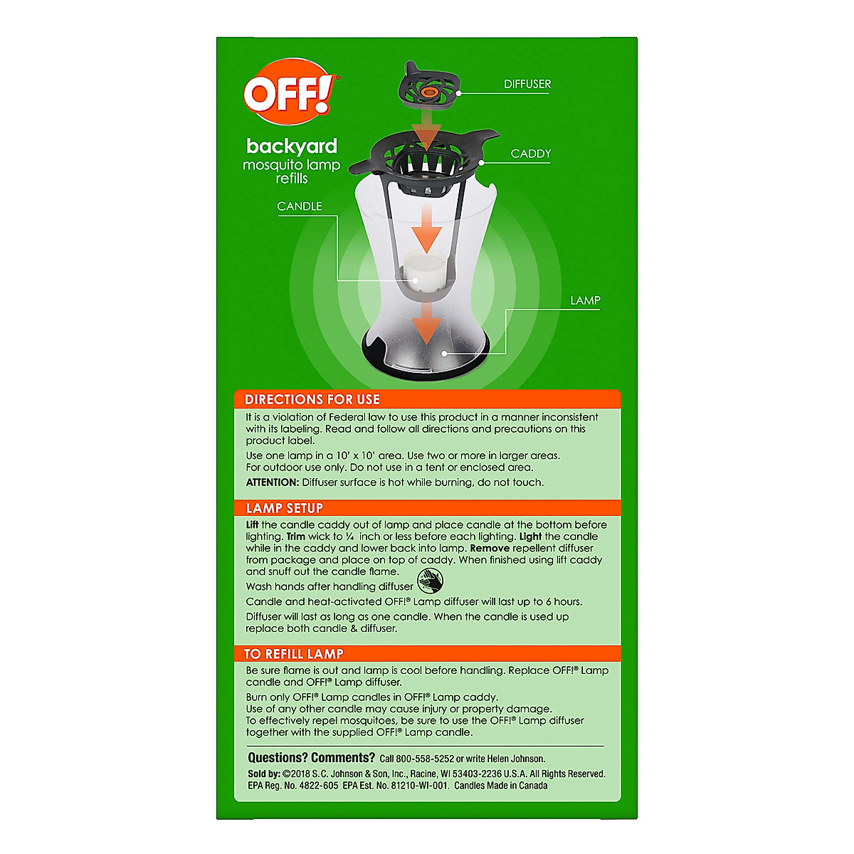 OFF! Mosquito Lamp Refills (Pack - 4)