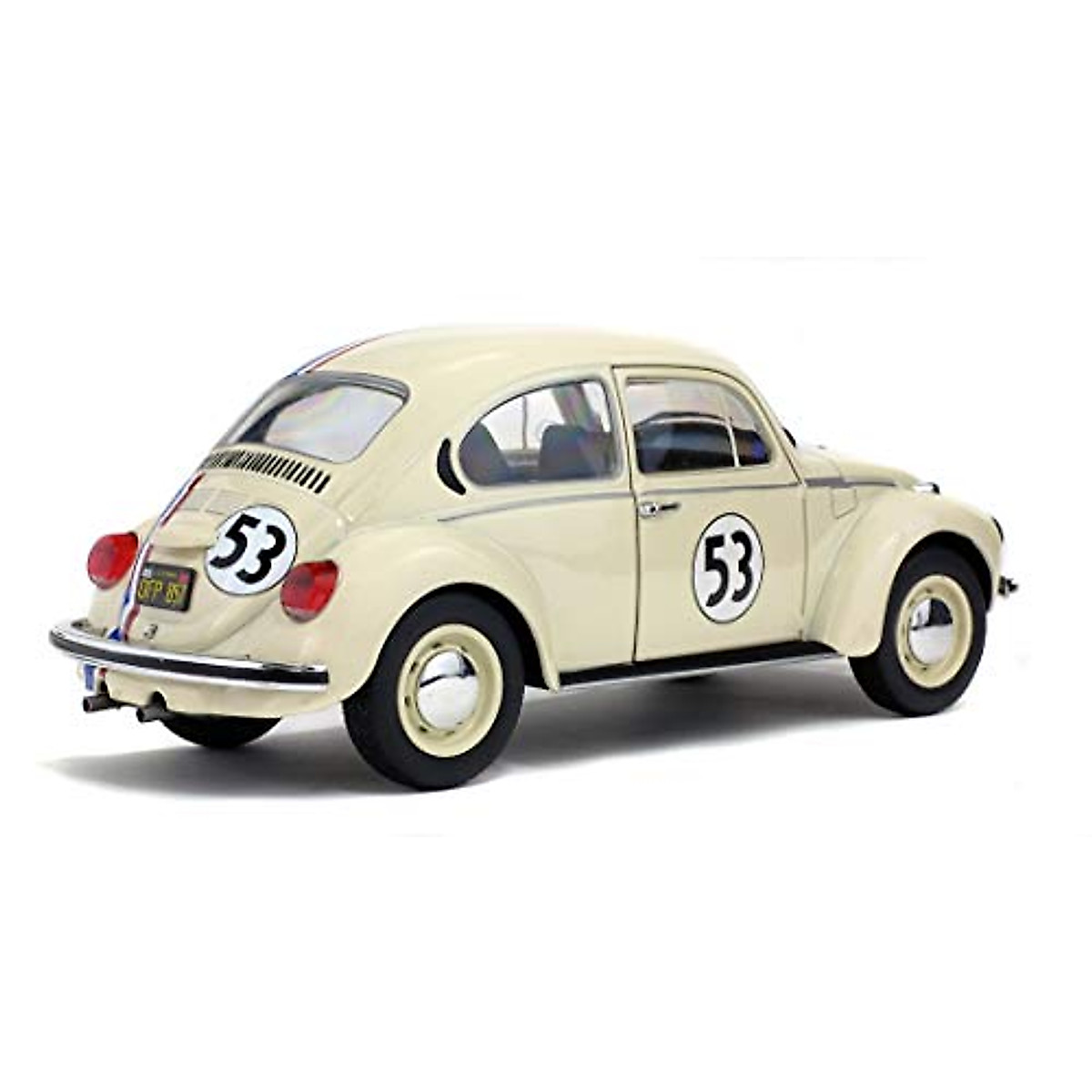 Solido 421184040 1:18 VW Käfer 1973 Volkswagen Beetle 1303 Racer 53" Die-Cast Model, Beige, Scale