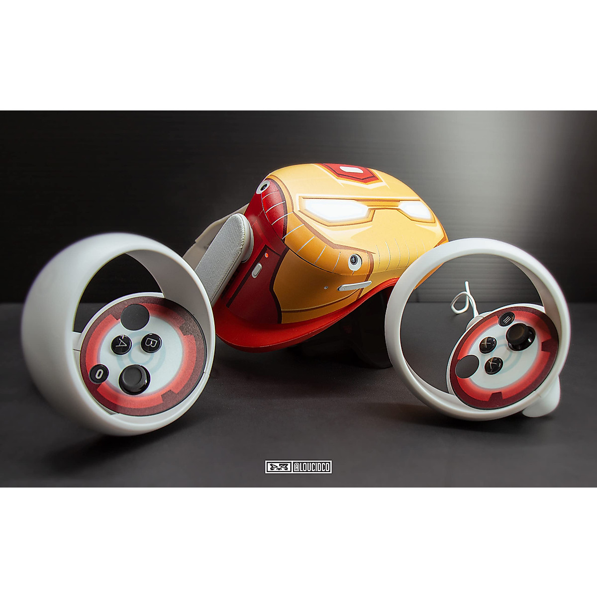 Arlon Graphics Iron Armour Full Wrap Skin Decal for Oculus Quest 2 - Easy-to-Install Protective Vinyl Sticker Cover Accessories, Grey