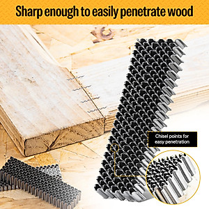 meite Corrugated Fasteners MC112 25 Gauge 1-Inch Crown 1/2-Inch Long Corrugated W Fastener Staples 4,000 PCS/Case (1 Case)