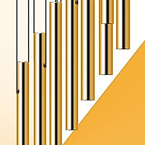 Pgzsy Wind Chimes for Outside, Sympathy Wind Chimes Outdoor Clearance with 12 Aluminum Alloy Tubes and Hook, Memorial Wind Chimes Outdoor