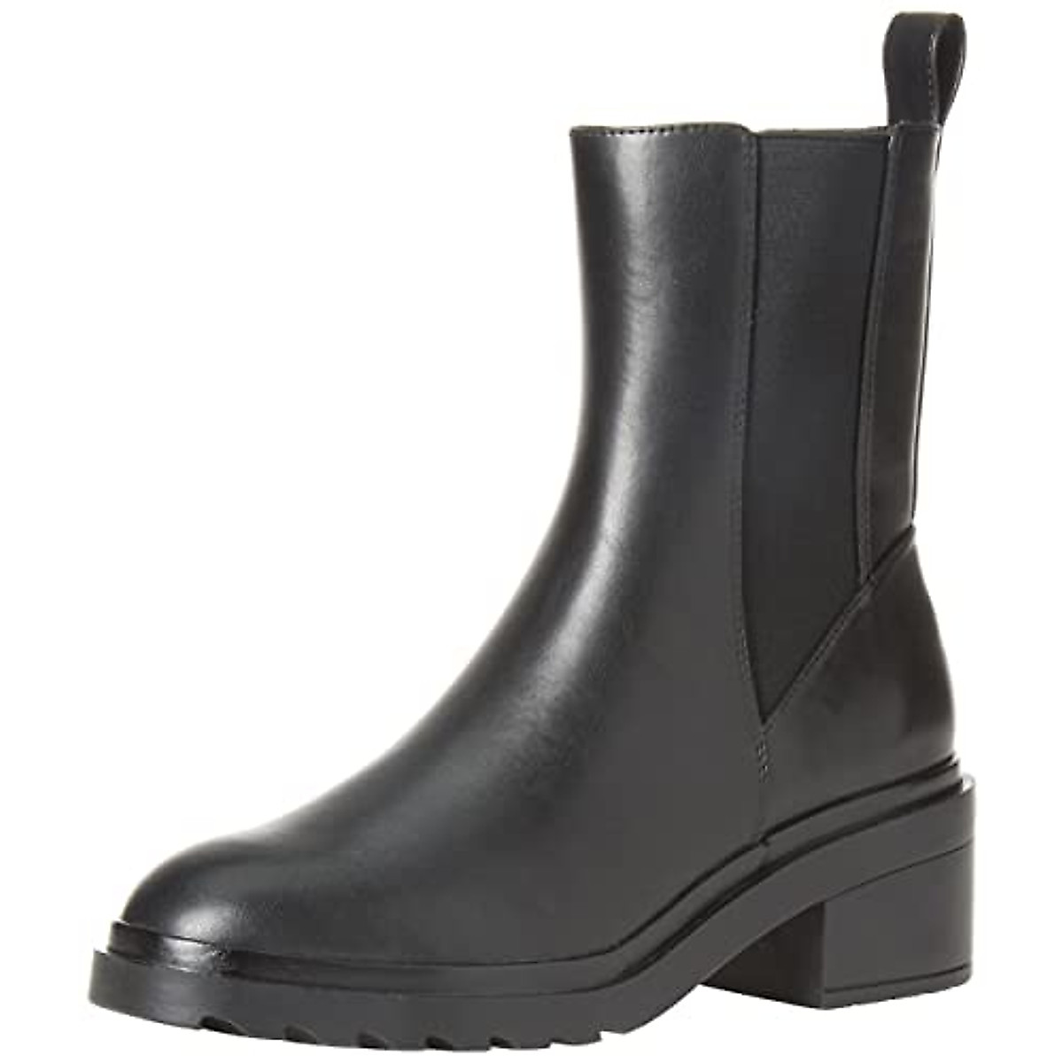 Amazon Essentials Women's Chunky Sole Chelsea Boot, Black, 8