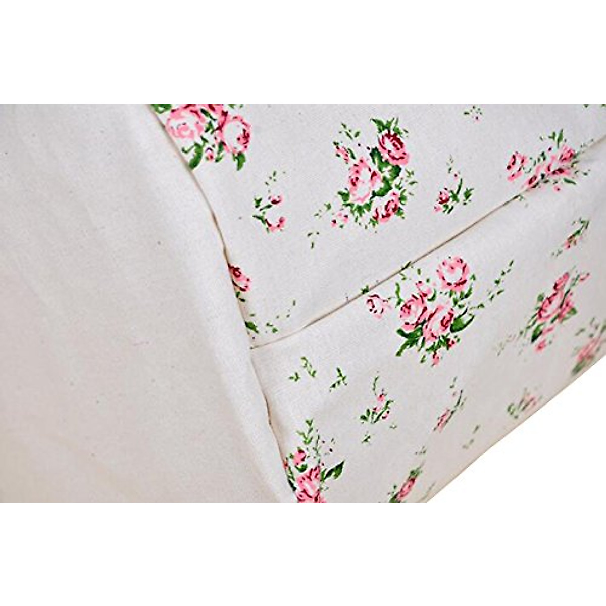 Hflove Large Thick Folding Laundry Basket Waterproof Cotton Storage Basket Floral Laundry Basket