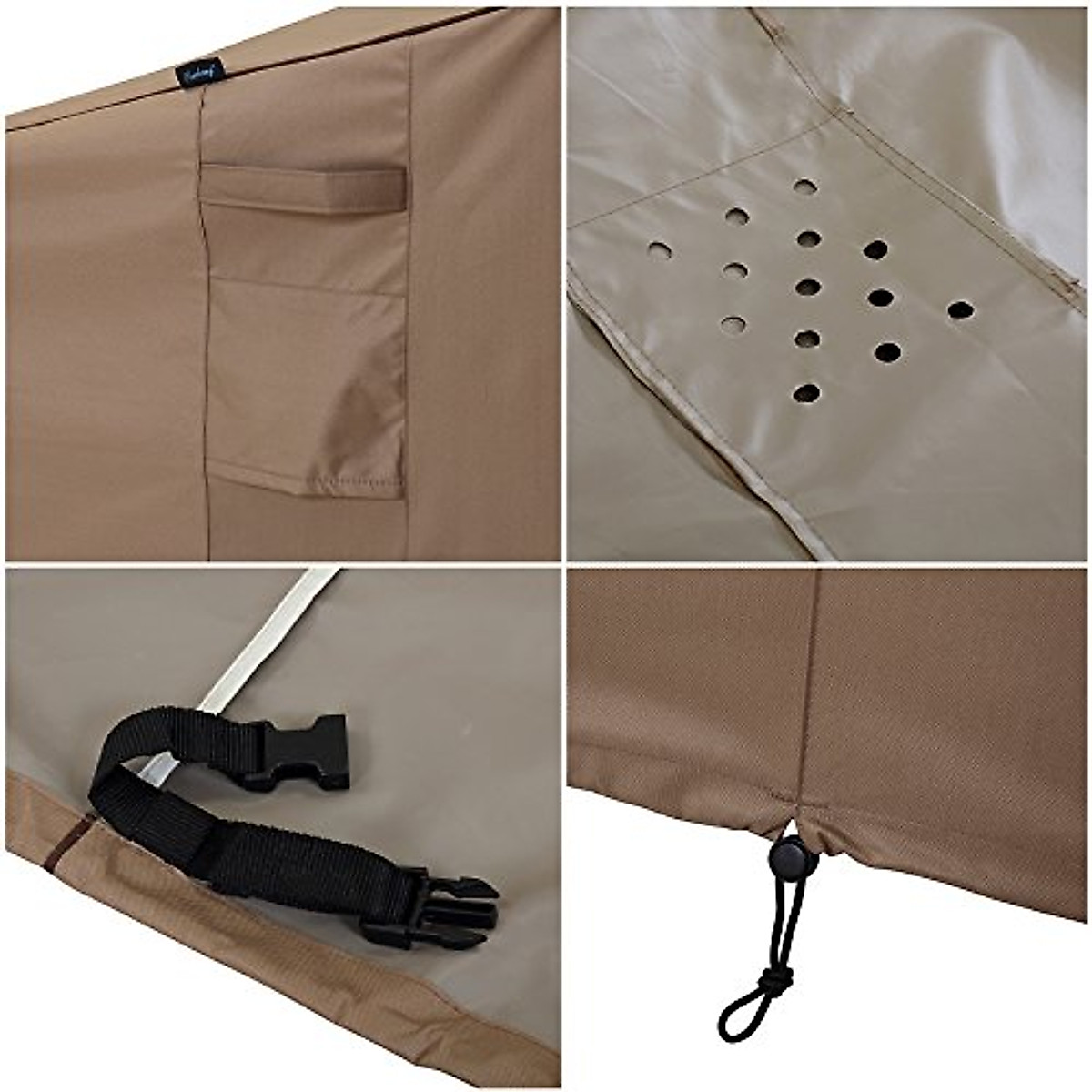 Finnhomy Outdoor Patio Bench Sofa Seat Cover Waterproof Couch Chair Cover Durable Heavy Duty Outdoor Furniture Bench Cover, 78”x 35" x 24"-32"