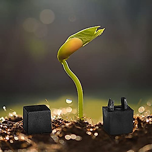 Jutom 16 Pieces Soil Block Maker Seed Blocker Fittings Snap in Cubic Inserts Soil Blocker for Seed Stater Tray Garden Greenhouses Compatible with Mini 4, Multi 6 and Multi 12