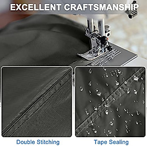 ABCCANOPY Waterproof Outdoor Patio Table Set Cover Lawn Patio Furniture Covers Heavy Duty UV Resistant Dust Proof Protective Covers, 60" Lx 60" Wx 23" H