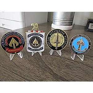 Set of 4 CIA Covert Action Challenge Coins SAD SOG Seal Team VI Grim Reaper