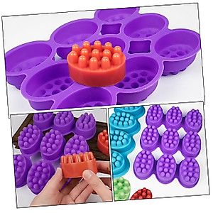 KONTONTY Soap Molds Silicone Shapes Unique Resin Mold Silicone Molds Hand Handmade Soap Mold Soap Kits Making for Adults Soap Molds for Soap Making Soap Making Tools Soap Mold Kit