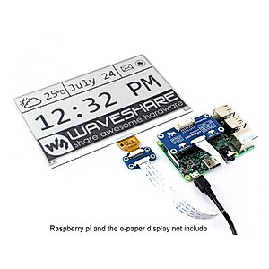 Coolwell Universal Epaper Driver E-paper Driver Board Supports Various Waveshare SPI E-Paper Raw Panels Compatible Raspberry Pi 4B+ 4B 3B+ 3B 2B+ Zero W WH Jetson Nano