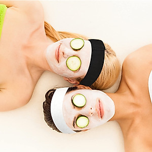 PENCLE 102 Pieces Disposable Spa Facial Headbands (Black)