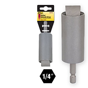 IVY Classic 44712 3-5/8" Slotted Sidewalk Driver, Impact Plus, 1/Card