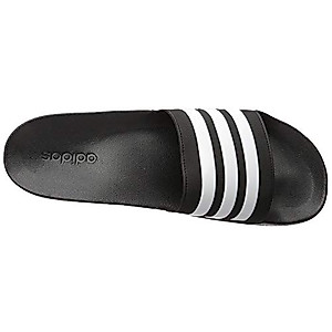 adidas Men's Adilette Shower Slides Black/White/White 10