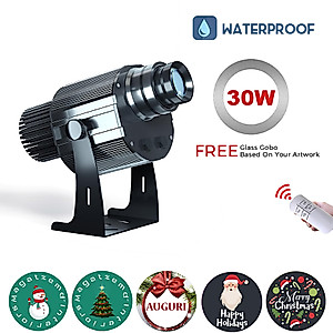 GOBO Light Logo Projector Light 30W LED GOBO Projector Advertising Logo Light for Outdoor Indoor Use