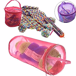 Light Yarn Storage Bag Mesh Knitting Wool Yarn Bags Crochet Yarn Handbag Organizer Weave Tools Sewing Accessories Weaving Tool