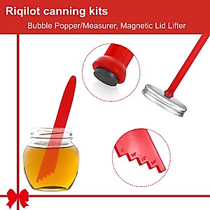 Canning Supplies Starter Kit Kitchen Tool Set Include Canning Tongs, Jar Wrench, Magnetic Lid Lifter, Wide Mouth Funnel, Bubble Popper/Measurer, Jar Lifter for Water Bath Canner Pot or Pressure Canner