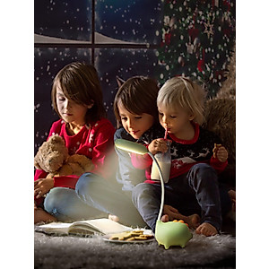 Unique Dinosaur Desk Lamp LED Night Light for Kids Wireless Charging Student Learning Eye Protection Lamp USB Rechargeable Home Bedroom Study Desk Room Decoration Lamp is the Teens Girls Best Gift