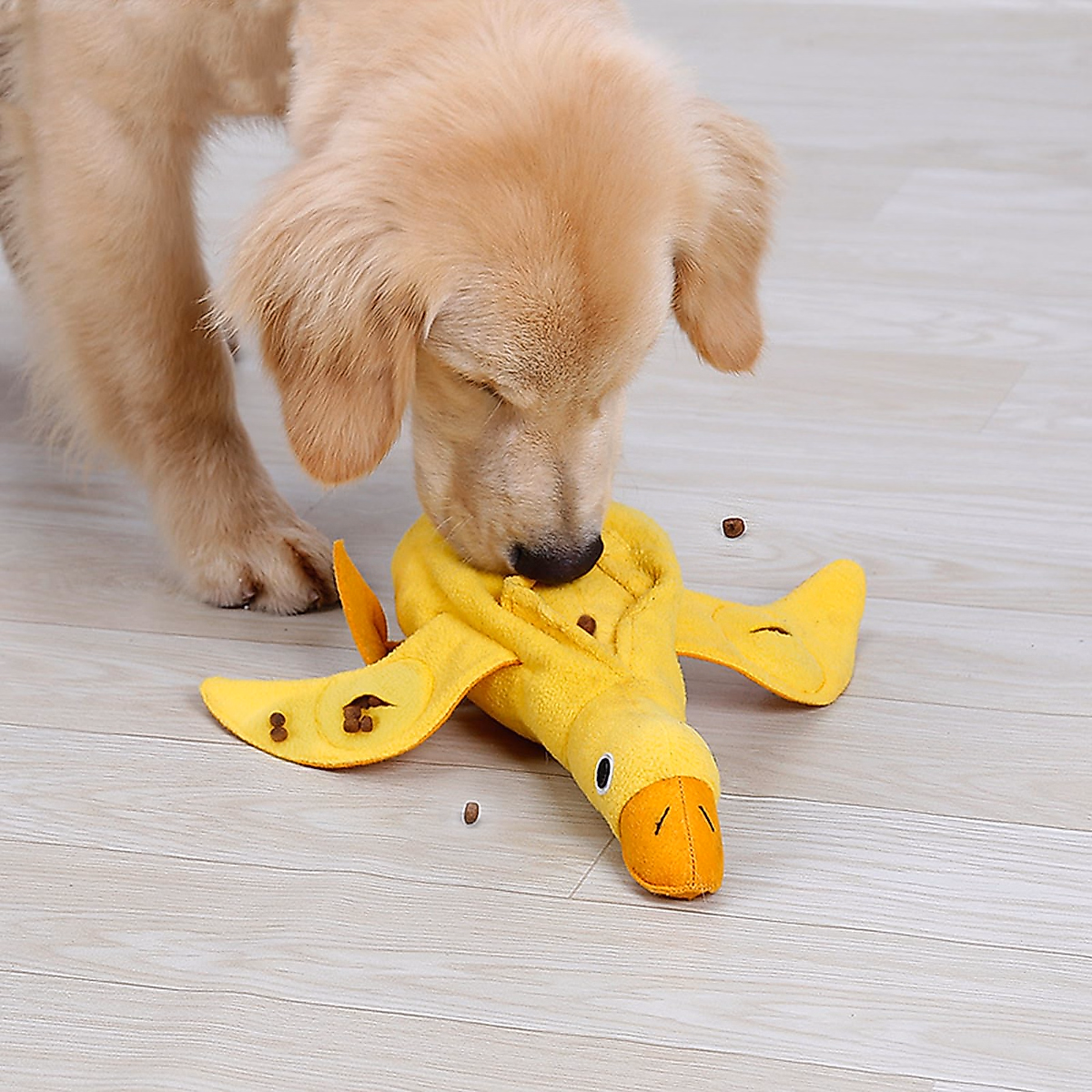 Plush Dog Toys Resistant Dog Chew Toys Duck Shape Squeaky-Dog Toys for Tug of War Small Puppy and Medium Dog Toys Puppy Dog Chew Toy Cute Duck Shape Plush Squeaky-Dog Toy Nice Home Gift for Pets