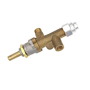 METER STAR Propane Fire Pit Main Control Brass Safety Valve,Gas Room Heater Pilot Burner Assembly Parts Thermocouple Safety Device Ignition Component Pilot Assembly Kit