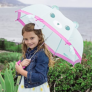ADORA Water Activated Kid's Umbrella. Magic Reveal 26" Umbrella for the rain - Be Bright Bear face appears in the rain!