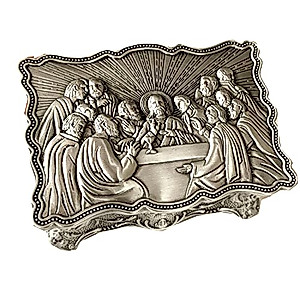 elegantmedical Last Supper Rosary Necklace Eucharistic box Catholic Christian Roman rosary case Jewellery GIFT BOX