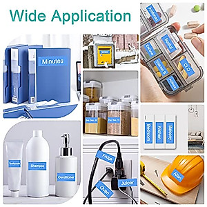 NineLeaf 6 Pack Compatible for Brother TZe-535 TZe535 TZ-535 TZ535 Label Tape 12mm 1/2'' 0.47'' White on Blue Standard Laminated Labeling Work with P-Touch PT-D210 PTD400AD PTH110 PT-D600 Label Maker