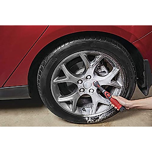 Rubbermaid Reveal Cordless Battery Power Scrubber Home Kit, 18 Pieces, Red, Multi-Purpose Scrub Brush Cleaner for Grout/Tile/Bathroom/Shower/Bathtub, Water Resistant, Lightweight, Ergonomic Grip