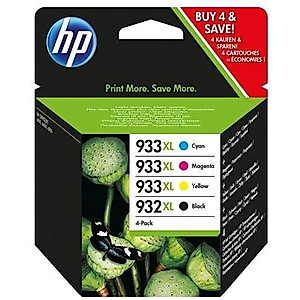 HP 932XL- Black 933XL-Yellow 933XL- Cyan 933XL - Magenta Combo Pack