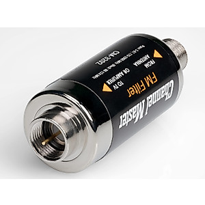 Channel Master FM Filter – Reduces Pixelation & Signal Issues from FM Interference, Indoor/Outdoor Use, Built-in O-Ring for Weather Protection, Enhances OTA Digital HDTV Signal Quality