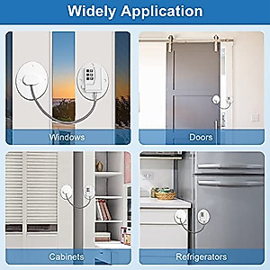 Refrigerator Lock Combination AOSITE 2 Pack Fridge Locks for Adults Mini Fridge Locks for Kids Refrigerator Adhesive Lock Freezer Door Lock Child Safe Keyless Digital Refrigerator Lock Childproof