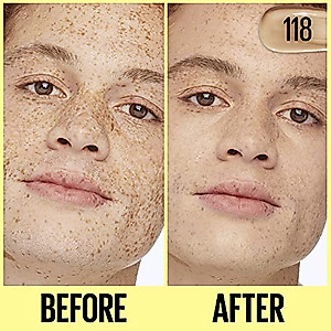 Maybelline Fit Me Tinted Moisturizer, Natural Coverage, Face Makeup, 118, 1 Count