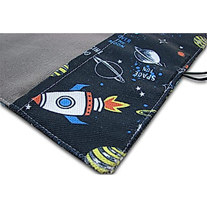 Book Sleeve Cover - Fabric Novel for Adult Books Cover for Paperback, Space Pattern Washable Book Protector - 5.5 x 8.2 x 1.6 Padded Case for Novel