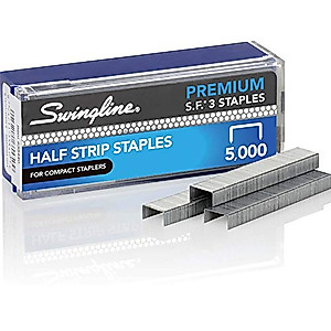 S.F. 3 Premium Chisel Point Half Strip Staples, 5000/Box [Set of 2]