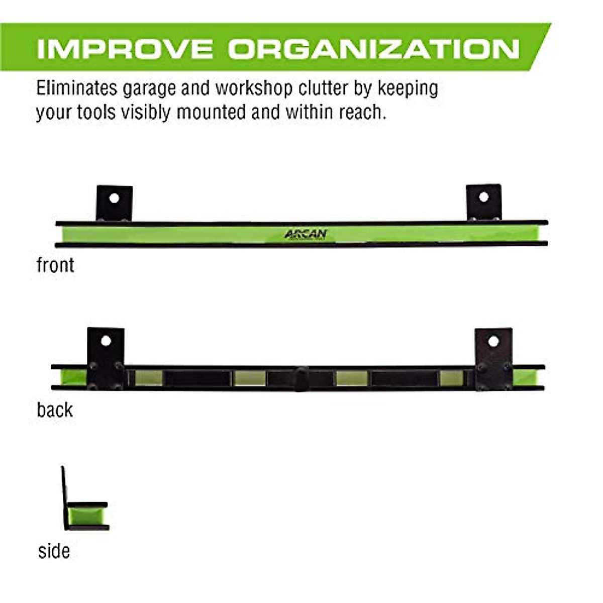 Arcan 13" Magnetic Tool Holder Rail (AMTHR13)
