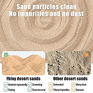 kathson Hamster Bathing Sand Natural Cleansing Dust Free Desert Sand 5.5 LB Potty Litter Sand for Small Animal Hamster Chinchilla Guinea Pig Gerbil Rat (Fine Sand (5.5 LB))