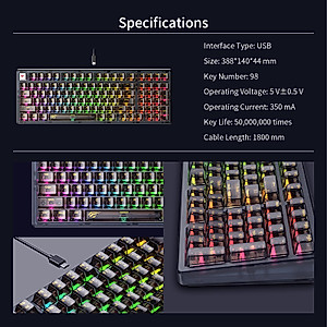 HAVIT KB875L RGB Backlit Mechanical Keyboard